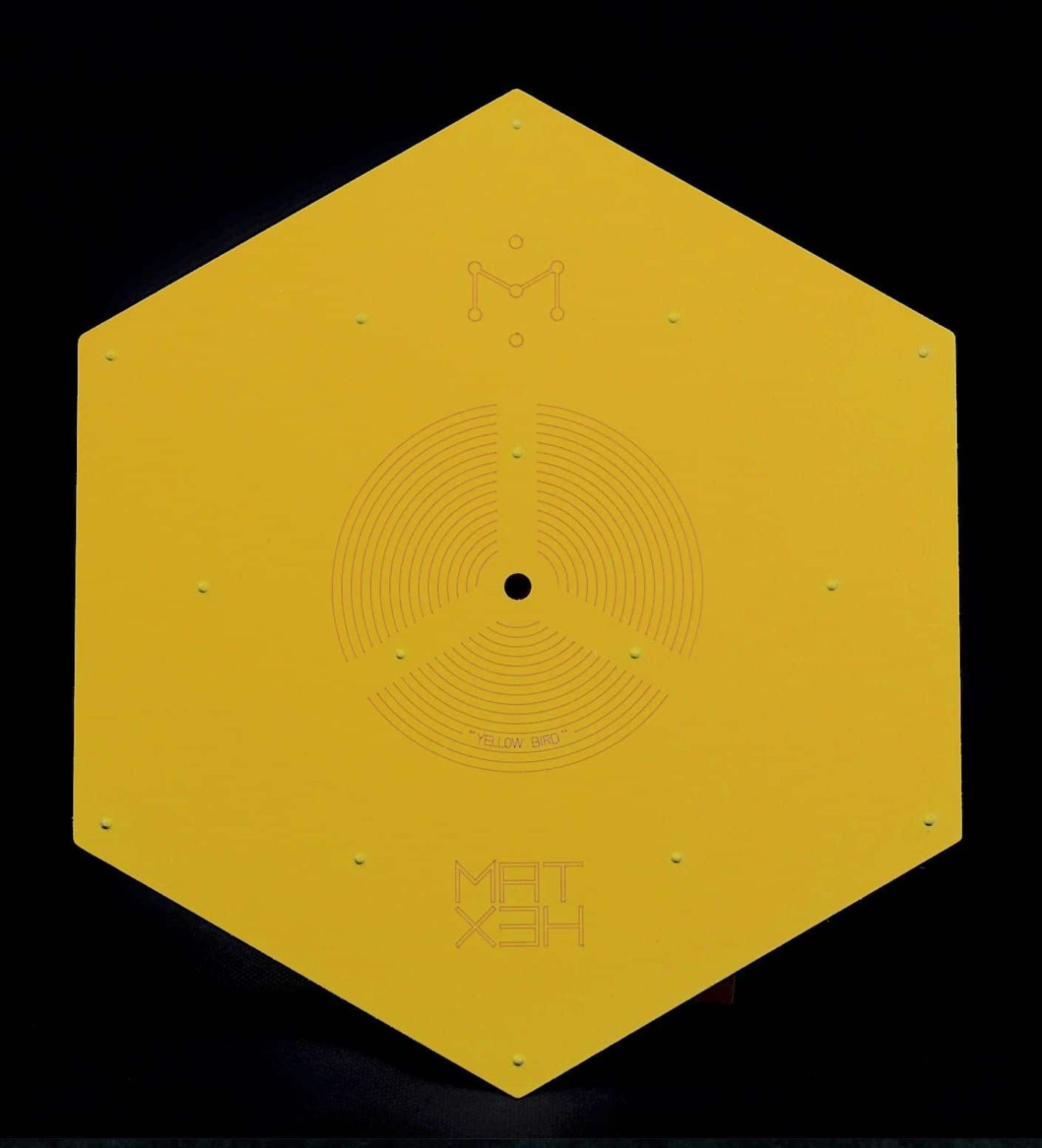 Hexmat Yellow Bird Platter Mat - The Audiophile Man