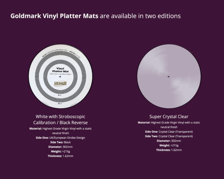 GOLDMARK VINYL PLATTER MAT - The Audiophile Man