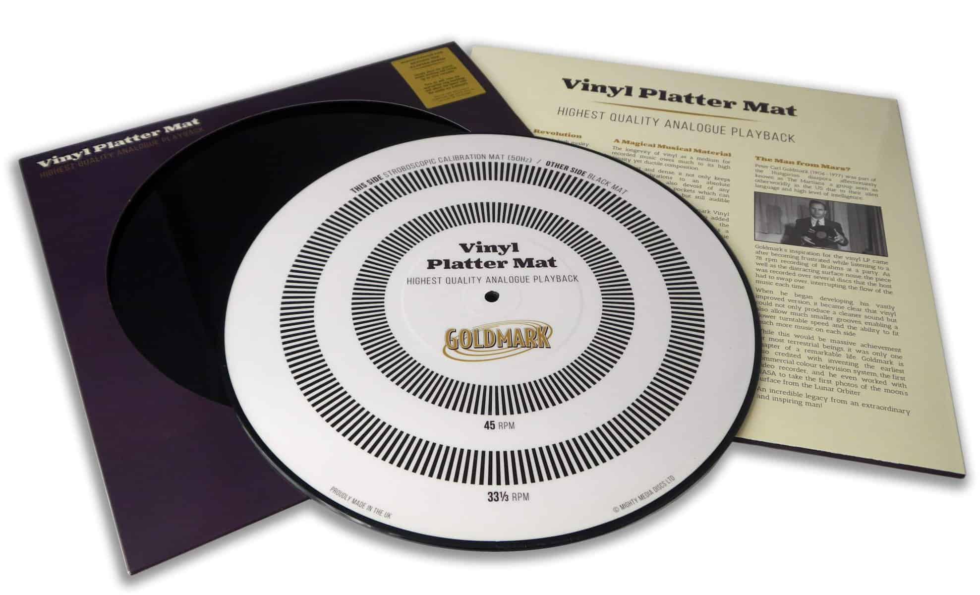 GOLDMARK VINYL PLATTER MAT - The Audiophile Man