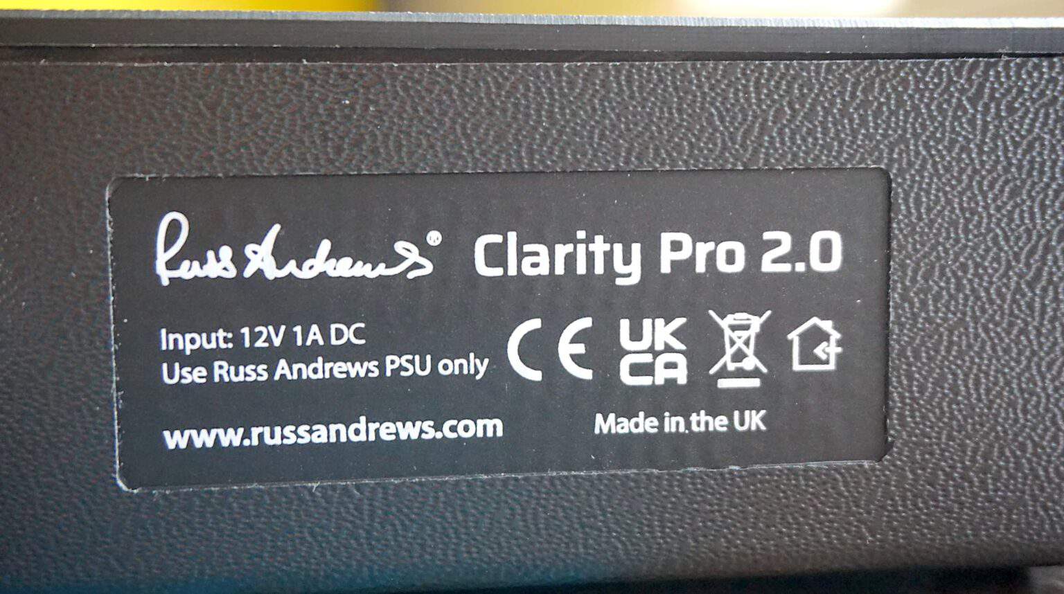 CLARITY PRO 2.0 ACTIVE MAINS CONDITIONER - The Audiophile Man